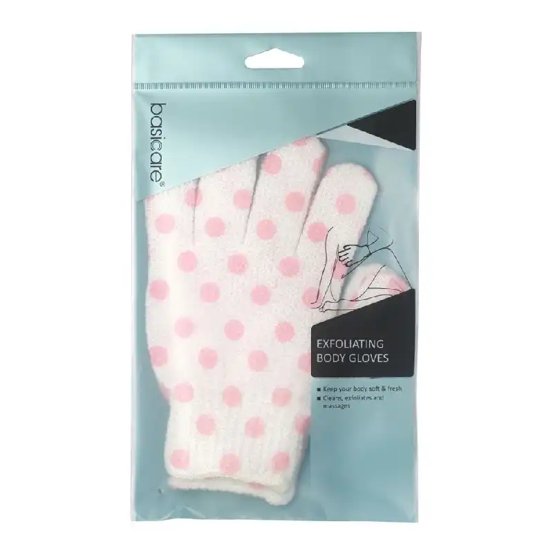 Basicare Exfoliating Body Gloves (Pink) | National Skin Centre